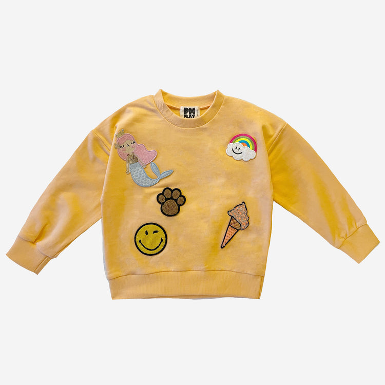 Multi Patched Sweatshirt | matching set | kids set | dress for kids ...